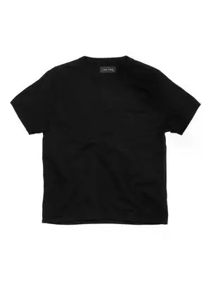 LES TIEN Chest-pocket Cotton T-shirt - Black
