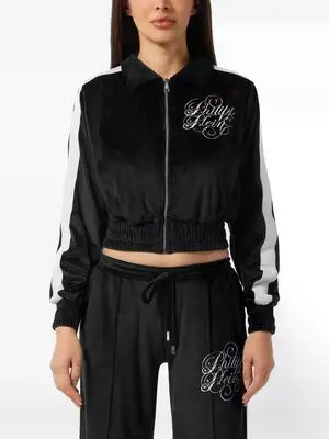 Philipp Plein Panelled Tracksuit Jacket - Black