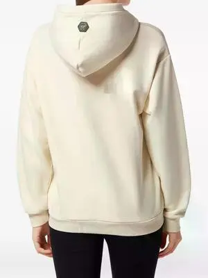Philipp Plein Crystal Embellished Teddy Bear Hoodie