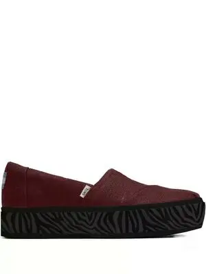 Toms Platform Slip-on Sneakers - Red