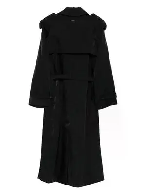 JW Anderson Belted Double-breasted Coat - Black