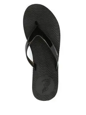 ANCIENT GREEK SANDALS Etheria Wedge Slides - Black
