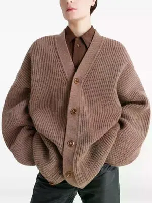 LEMAIRE V-neck Wool Cardigan