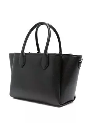 Emporio Armani Calf Leather Tote Bag - Black