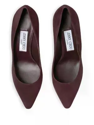 JIMMY CHOO 85mm Romy Suede Pointed-toe Pumps