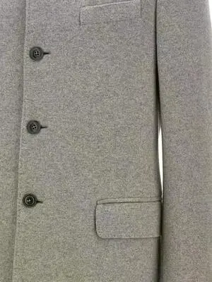 FAY Stand-collar Flap-pocket Coat - Grey