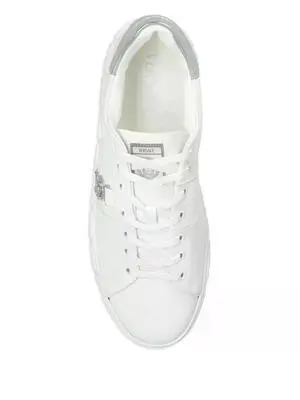 Versace Greca Leather Sneakers - White