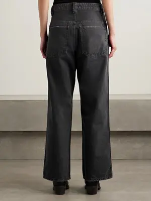 Khaite Winslow Mid-rise Straight-leg Jeans - Black