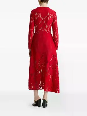 PATOU Floral Lace Asymmetric Dress