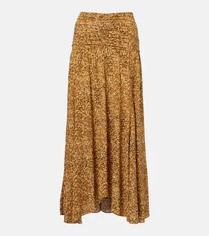 Isabel Marant Étoile Syana Printed Silk-blend Maxi Skirt