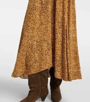Isabel Marant Étoile Syana Printed Silk-blend Maxi Skirt