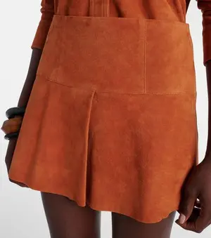 Isabel Marant Étoile Dilara Suede Miniskirt - Brown