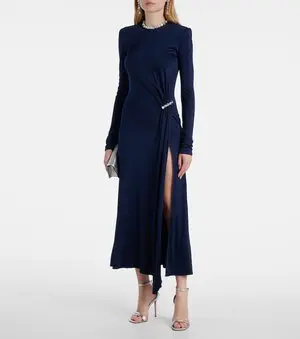 David Koma Embellished Midi Dress