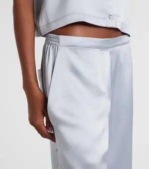 LESET Barb Painter Satin Trousers
