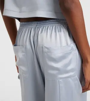 LESET Barb Painter Satin Trousers