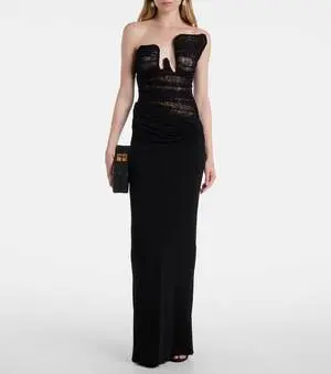 Christopher Esber Salacia Draped Gown - Black