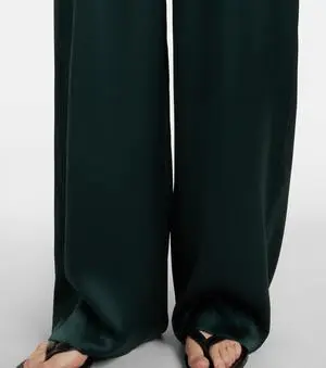 THE SEI Silk Satin Wide-leg Pants