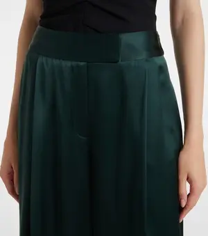 THE SEI Silk Satin Wide-leg Pants