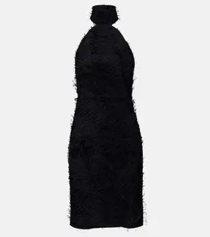 COURREGES Illusion Circle Halterneck Mini Dress