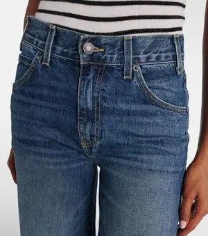 NILI LOTAN Salome Mid-rise Wide-leg Jeans