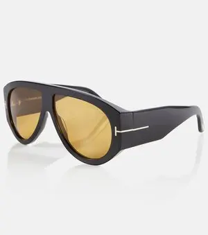 TOM FORD Bronson Aviator Sunglasses - Black