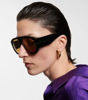 TOM FORD Bronson Aviator Sunglasses - Black