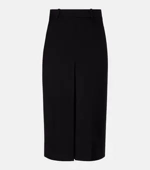 Saint Laurent Mid-rise Wool Culottes
