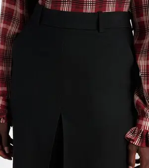 Saint Laurent Mid-rise Wool Culottes