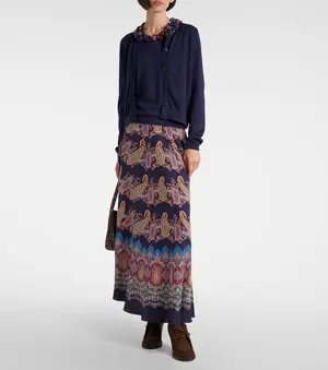 Etro Embellished Silk And Cashmere Cardigan