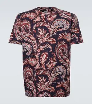 Etro Paisley Cotton Jersey T-shirt - Multicoloured