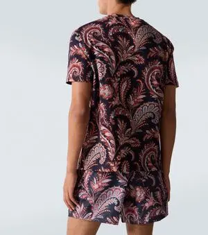 Etro Paisley Cotton Jersey T-shirt - Multicoloured
