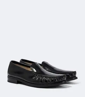 Prada Leather Loafers - Black