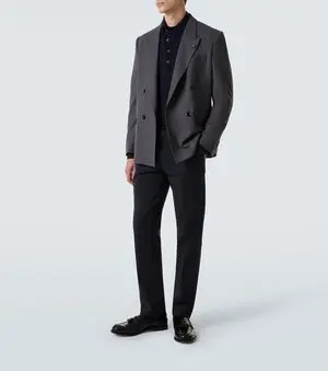 LARDINI Cotton-blend Slim Pants