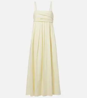 Proenza Schouler White Label Claudine Poplin Midi Dress - Yellow