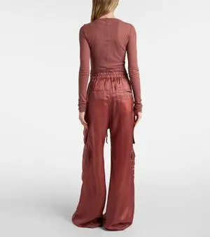 Rick Owens High-rise Cargo Pants - Red
