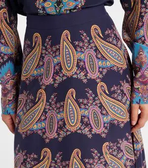 Etro Paisley Silk Maxi Skirt