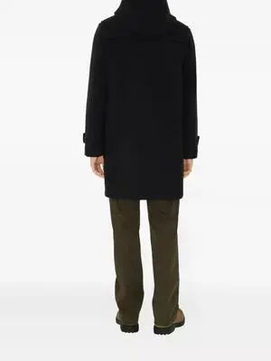 Burberry Wool Duffle Coat With Check Lining