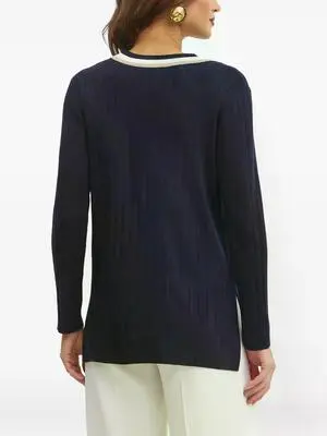 Luisa Spagnoli Ribbed Knit Cardigan