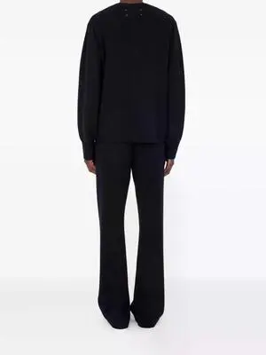 MAISON MARGIELA Button-up V-neck Cardigan With Signature Four Stitches