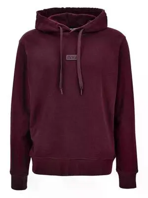 Versace Logo-plaque Hoodie - Purple