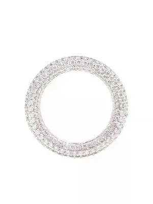 IZABEL DISPLAY Pave-set Cubic Zirconia Band Ring - Silver