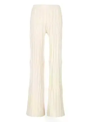 MRZ Pleated Flared Trousers - Neutrals