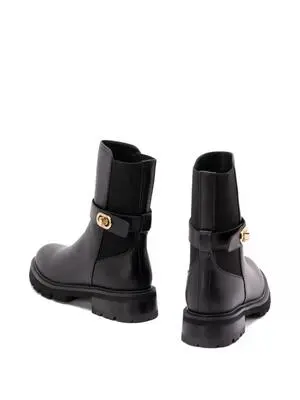 TWINSET Buckled Leather Boots