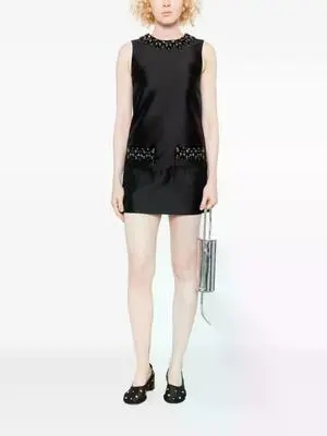 SELF-PORTRAIT Embellished Pocket Mini Dress
