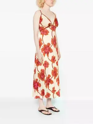 Johanna Ortiz Sendero De Astromelias Midi Dress