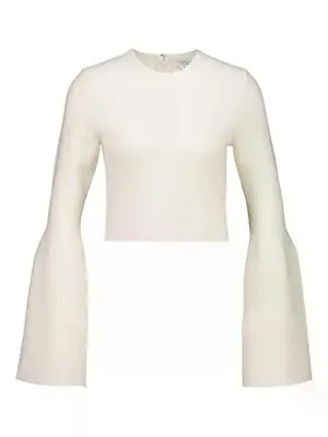 Gabriela Hearst Flared-sleeve Knit Top - Neutrals
