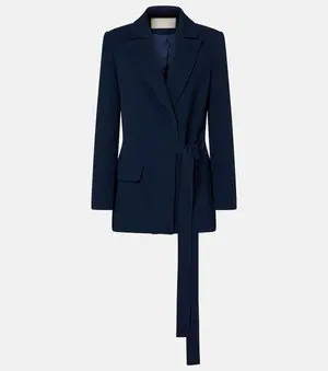 Elie Saab Belted Blazer - Blue