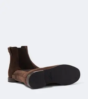 Manolo Blahnik Suede Chelsea Boots