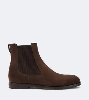 Manolo Blahnik Suede Chelsea Boots