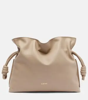 Loewe Flamenco Medium Leather Tote Bag - Beige